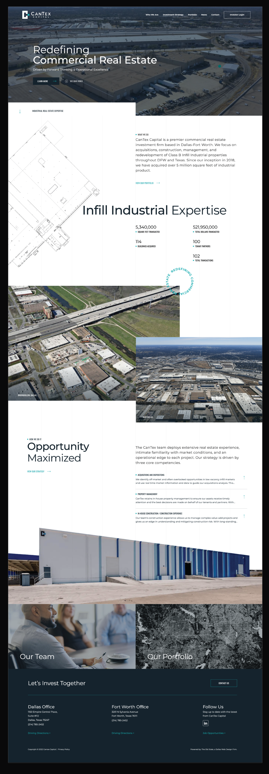 A Sleek Website for CanTex Capital | Web Design Dallas Fort Worth